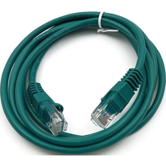 Патч-корд Buro UTP-5E-1,5M-GR UTP 4 пары cat.5E CCA molded 1.5м зеленый