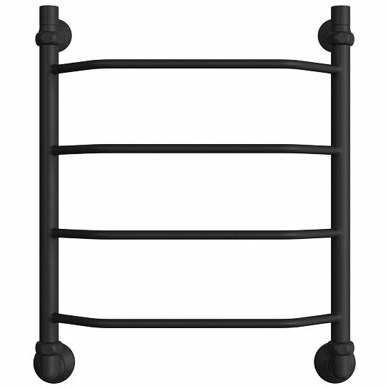 Полотенцесушитель водяной Двин (Dveen) E 60х50 см, без полки, 1х1/2″ К3 черный матовый