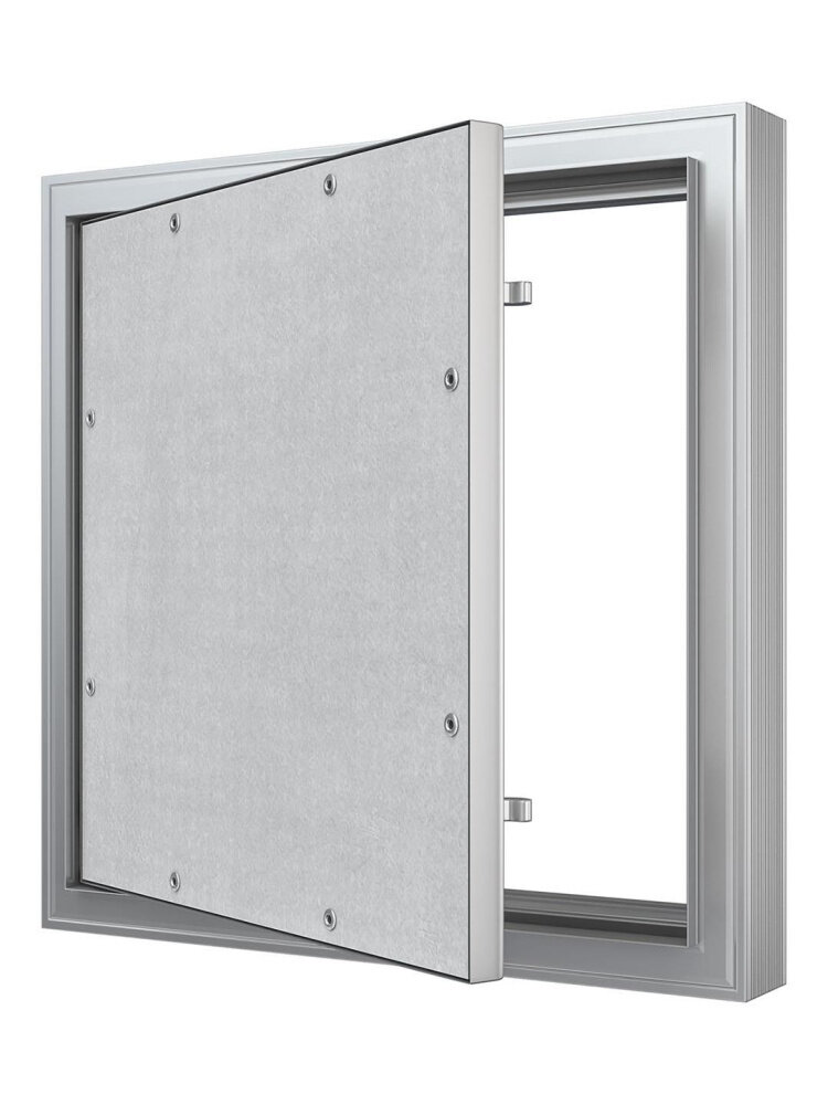 Люк ревизионный D Ceramo Comfort 400х500 скрыт. монтаж усил. петля алюминий EVECS