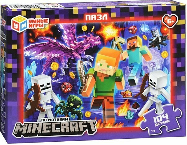 Пазл 104 "По мотивам Minecraft"