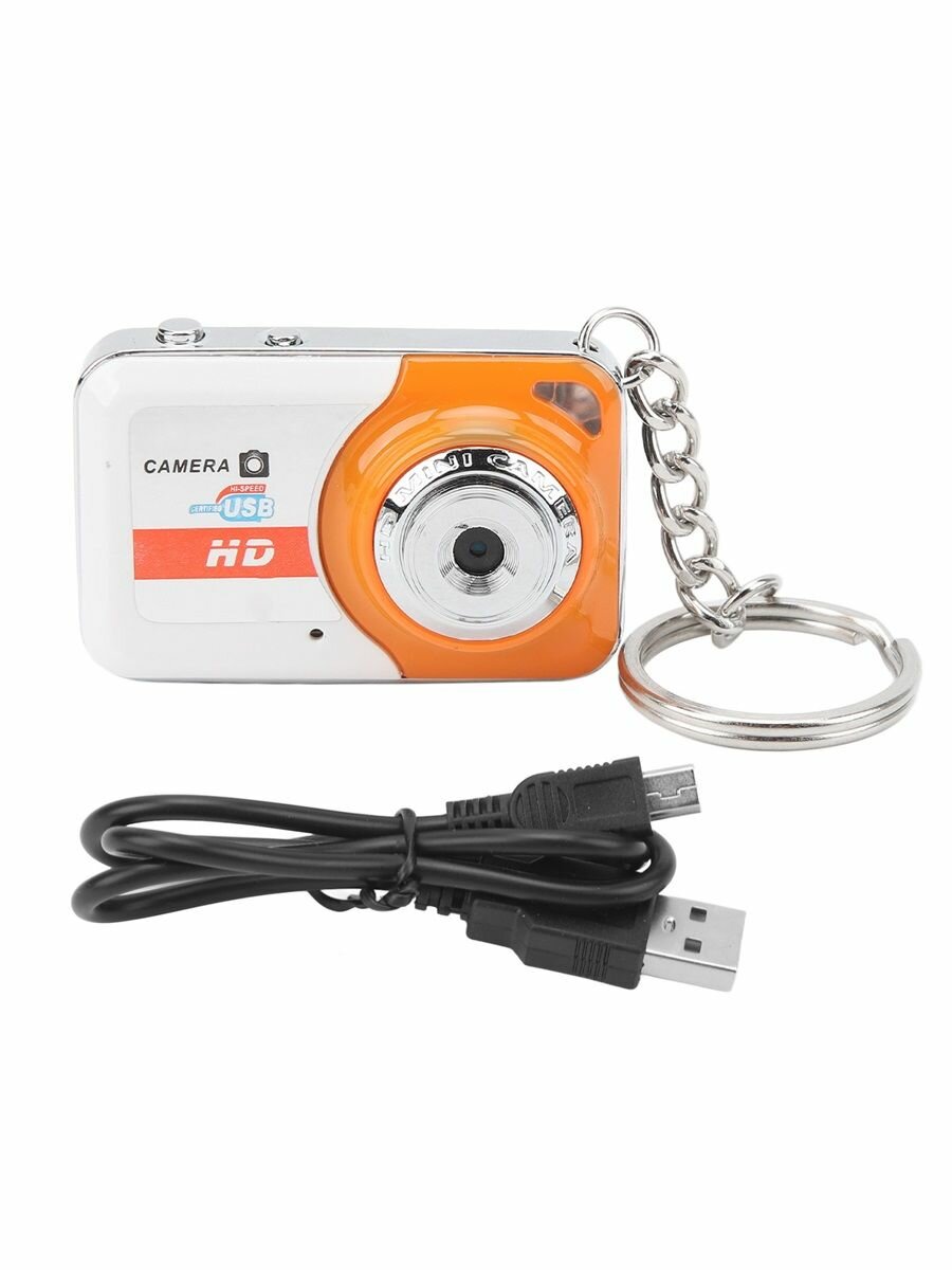 Мини-камера HD оранжевого цвета, изысканная модная индивидуальная камера DV для съемки HD-видео, сверхкомпактный портативный дизайн