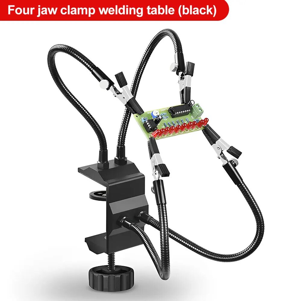 Паяльная станция с зажимом Desk Clamp Soldering Station Holder, Black Welding Stand