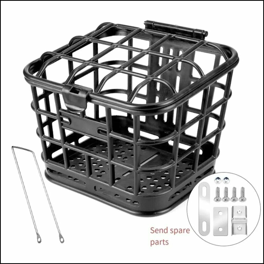 Уникальная корзина передняя с крышкой для электровелосипеда, Корзина из полипропиленового материала