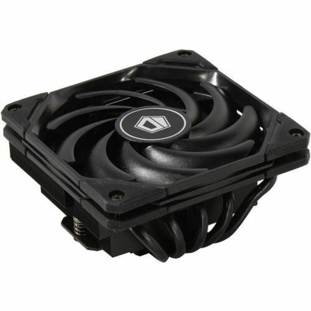 ID - Cooling вентилятор Cooler IS - 55 BLACK LGA1700 1200 115X AM5 AM4 низкопрофильный высота 55mm TDP 125W, PWM, 5 тепл. трубок + медная база, FAN 120mm, черный