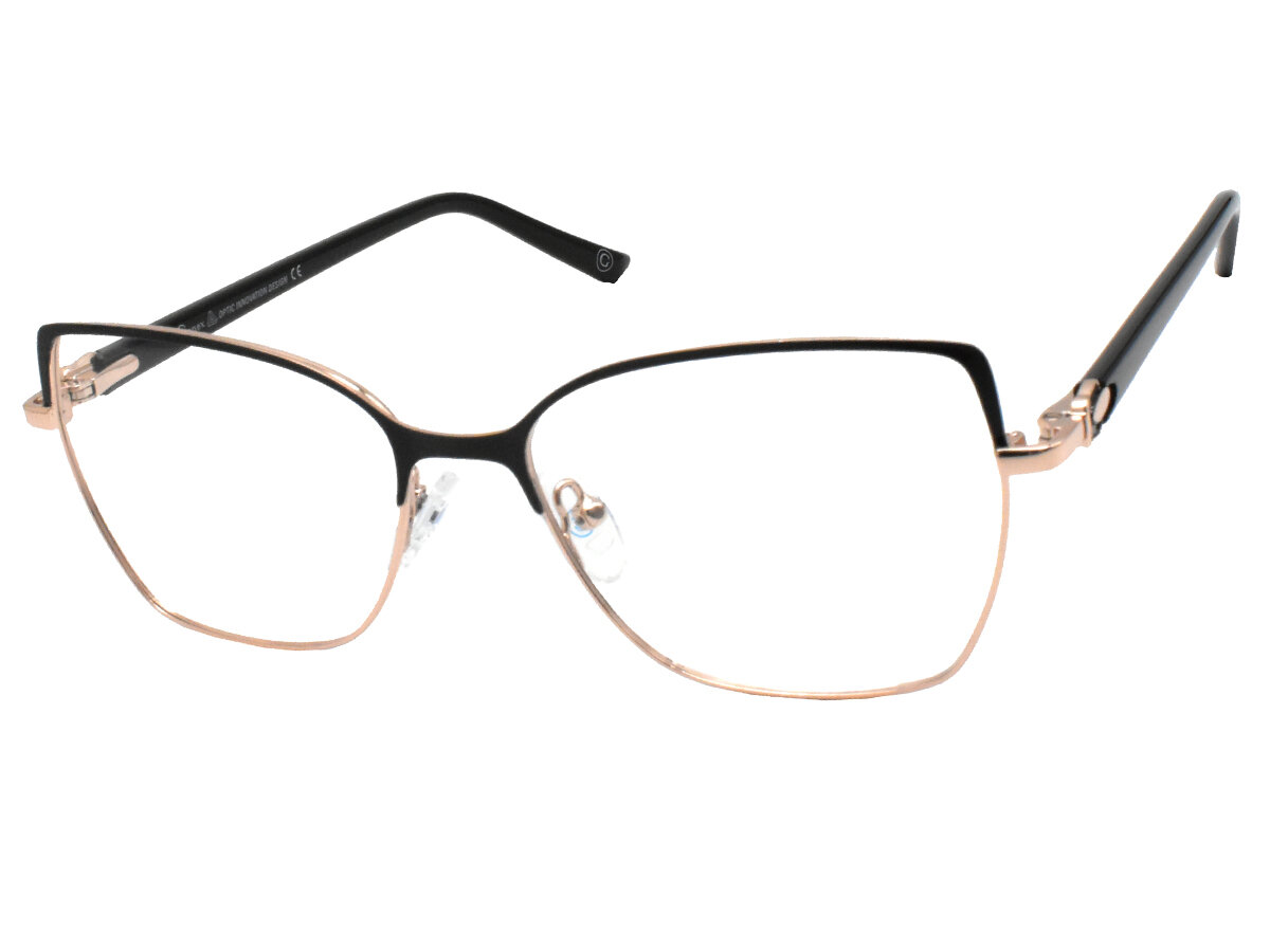 Оправа для очков Genex G-1324 C187 пол Женский форма оправы Бабочка цвет оправы Чёрный, Золотой