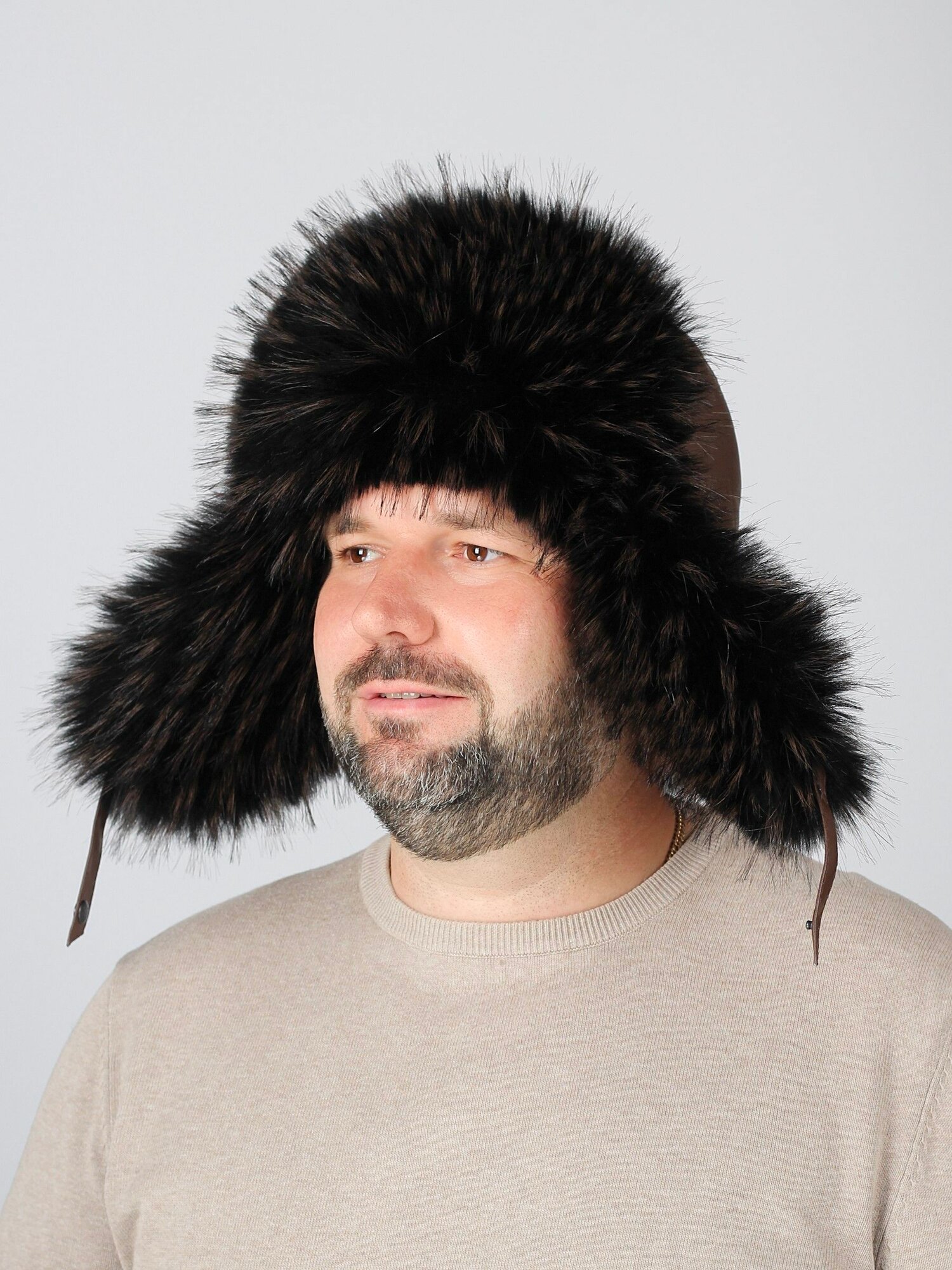 Шапка-ушанка Меховой век Осень-зима 2025 для мужчин