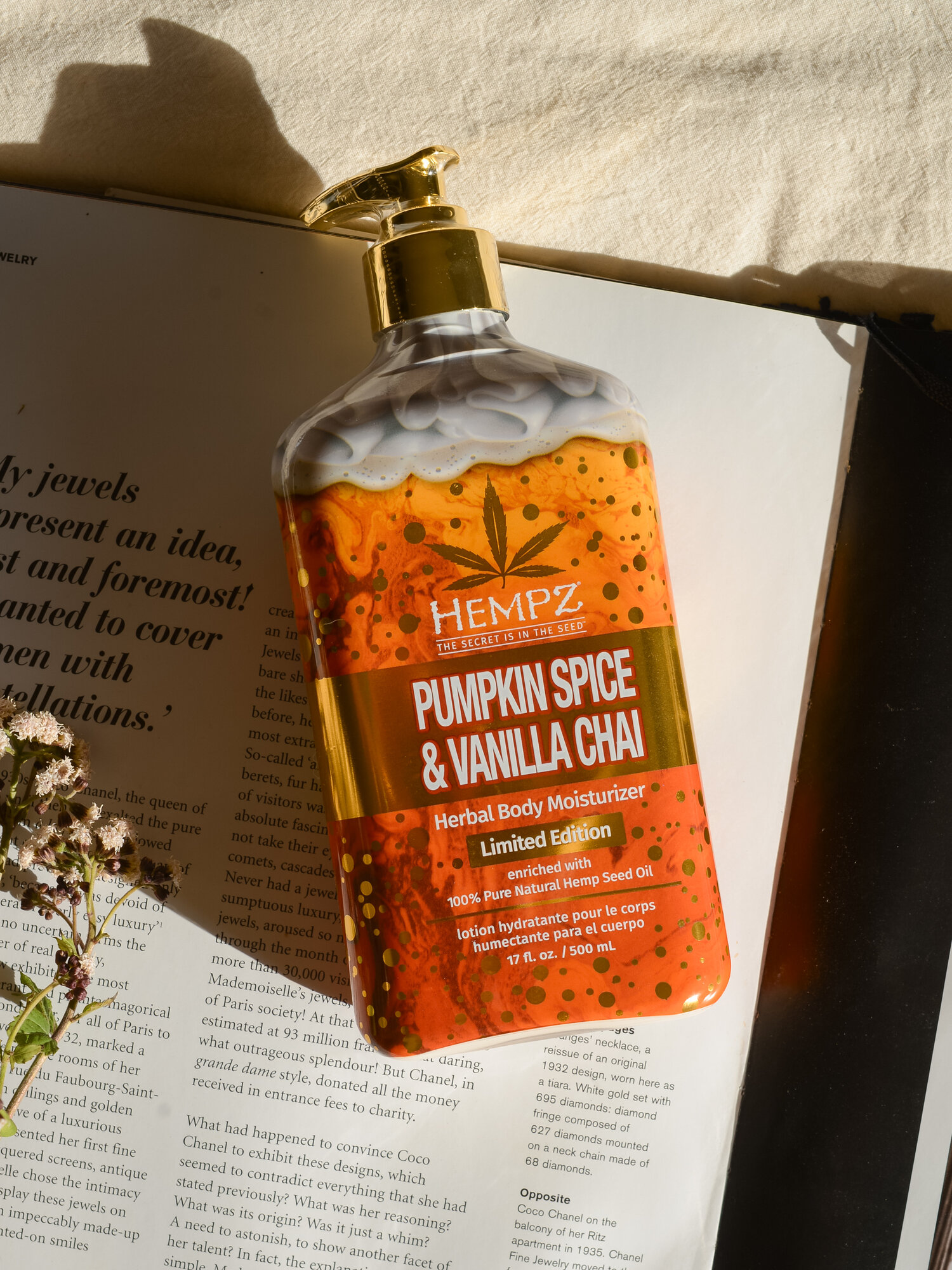 Hempz Pumpkin spice and Vanilla Chai Молочко для тела увлажняющее Тыква и Ваниль, 500мл