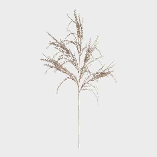 Ветка декоративная Anna Lafarg Interior gold Ветка с кристаллами 75 см, пластик/металл, золотистый (ANLAF-LH6261S4-1-CM/CL)