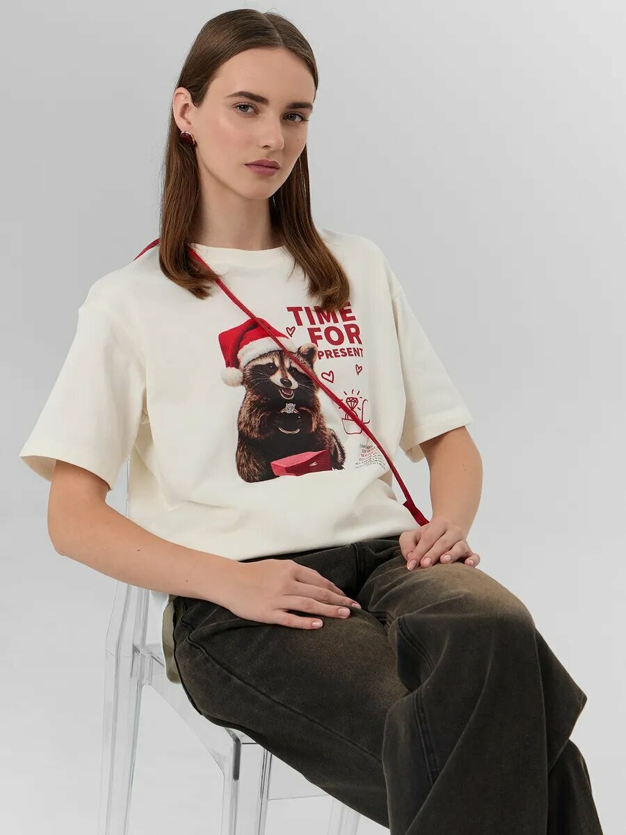 Футболка MARK FORMELLE для женщин, размер 164/170-88-94, бежевый — фото 1