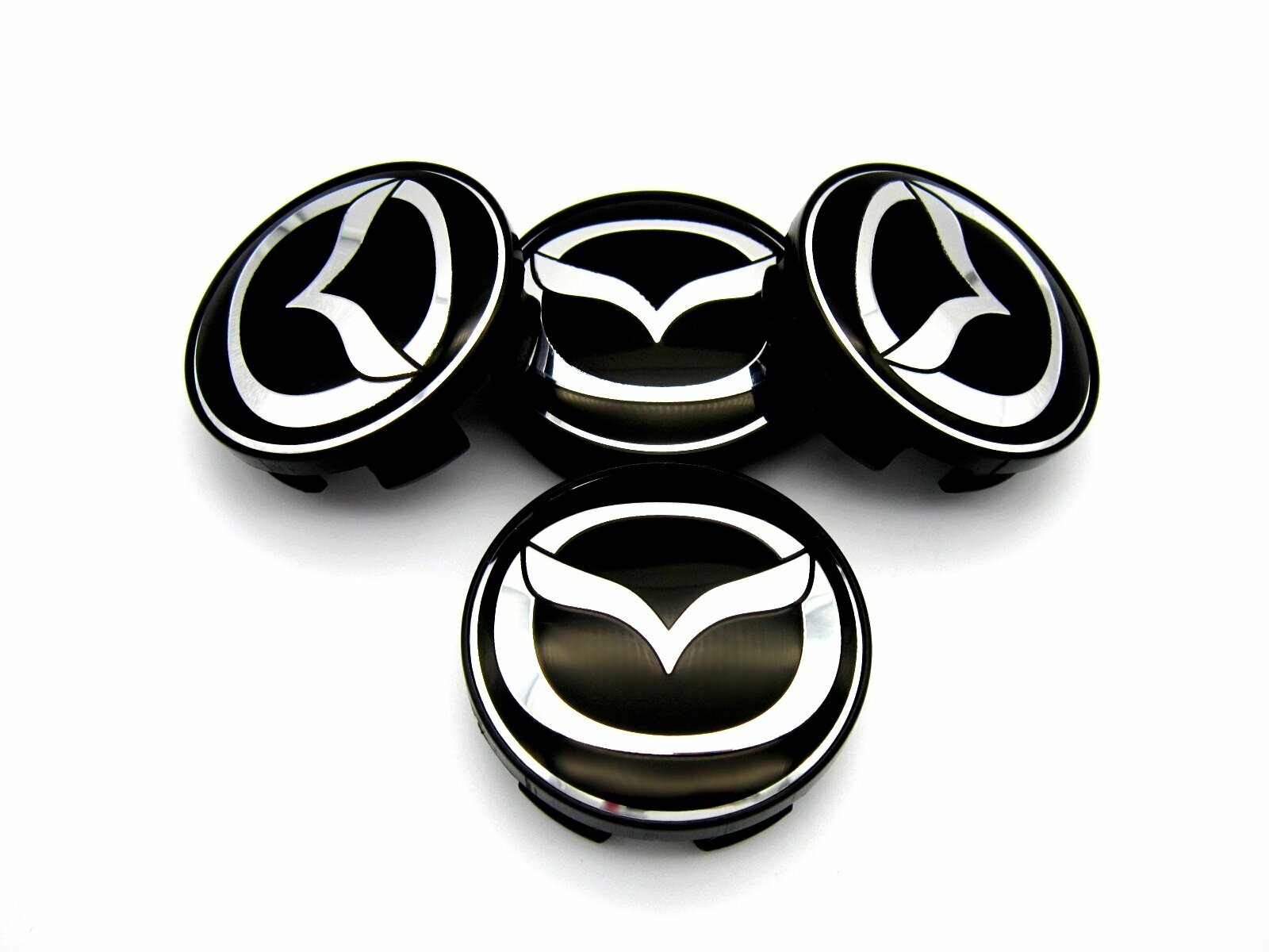Колпачки заглушки на литые диски СКАД Мазда 56/51/12 мм, 4 шт.
