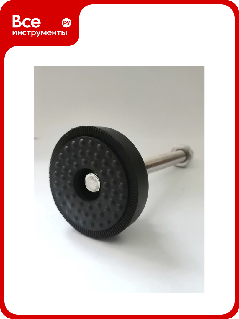 Винтовая регулируемая опора UnitMC 50хМ10х100 (основание PA66, винт сталь) 400202 50xM10x100, 300 кг, из высокопрочного