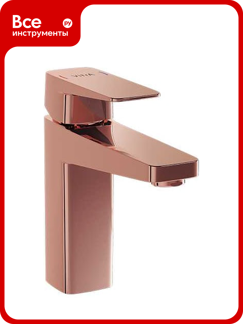 Смеситель для раковины VITRA Root Square медь A4273126EXP, 50 а, устойчив