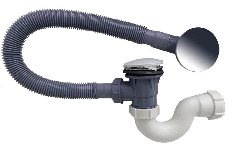 Слив-перелив для ванны клапан-автомат FRAP F68-2, хромированный