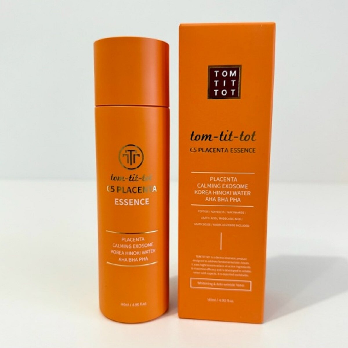 Tom-Tit-Tot Антивозрастная эссенция с плацентой и экзосомами (145мл) C5 Placenta Essence Calming Exosome Korea Hinoki Water AHA BHA PHA