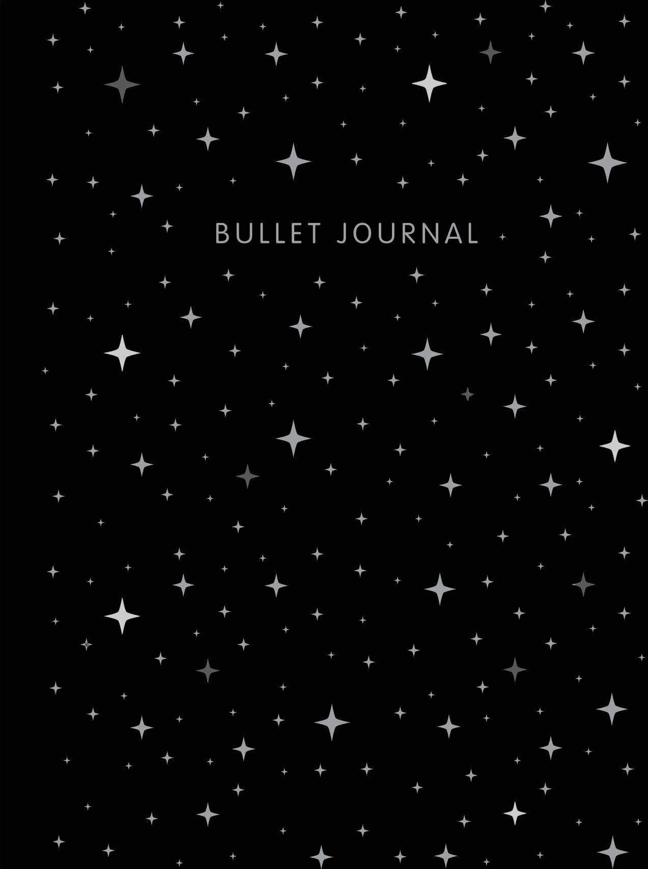 Книга для записей А5 160стр тчк. "Bullet Journal (ночное небо)" с наклейками