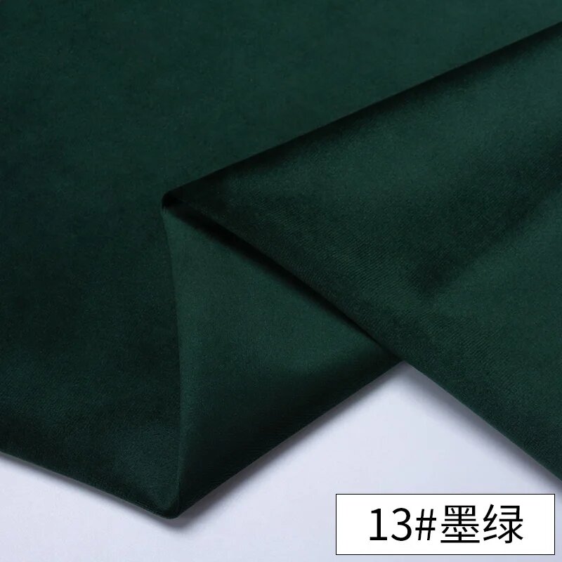 Бархатная ткань черная 1.5х0.5 м Темно-зеленый, 13 dark green