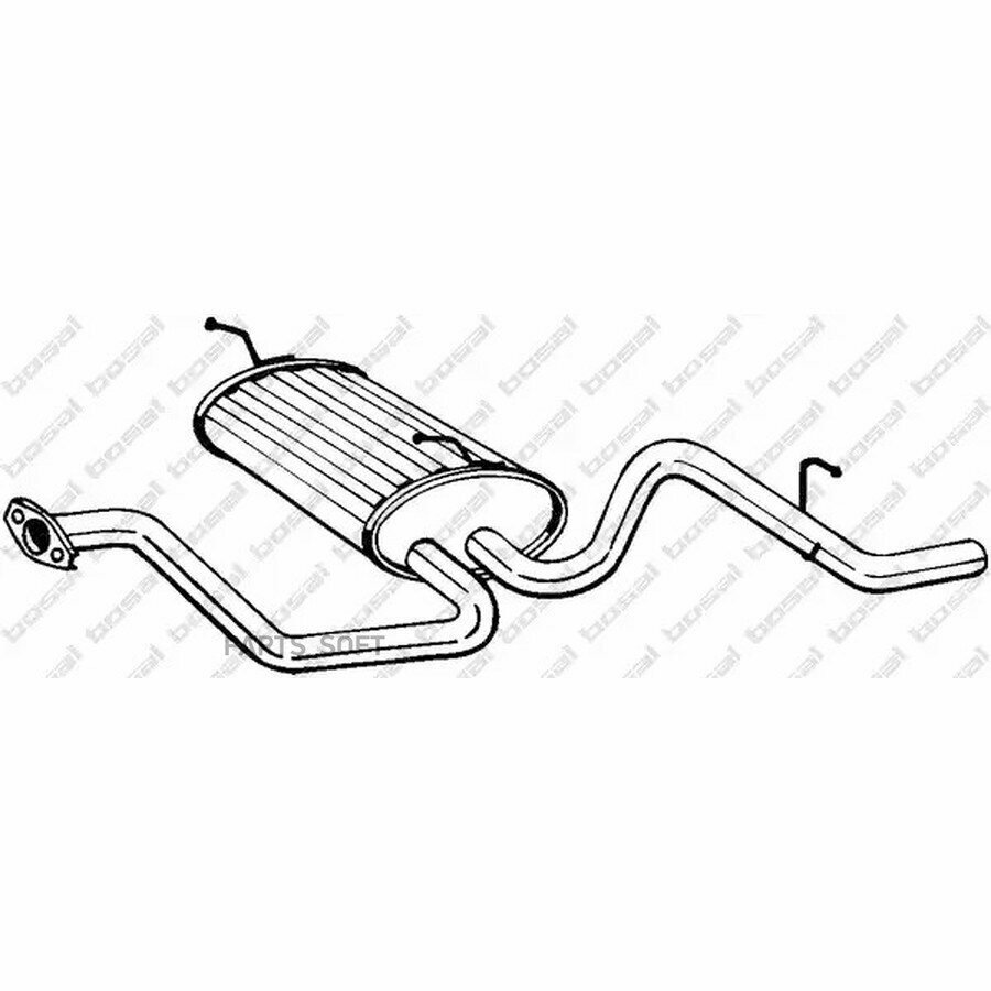 Глушитель задний (DAEW MATIZ 00- ) от официального дистрибьютора, BOSAL, артикул 281385
