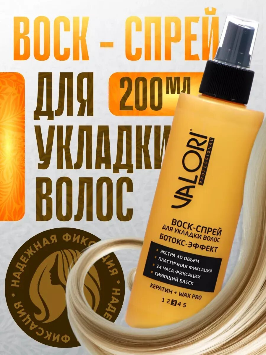 Воск - спрей для волос Ботокс-Эффект, 200 мл