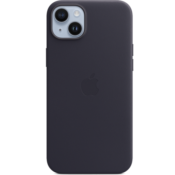 Чехол Apple iPhone 14 Plus Leather Case with MagSafe, Ink (MPPC3)
