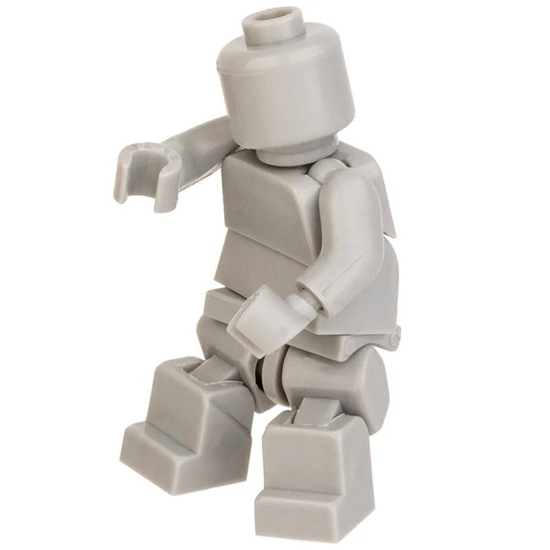 Минифигурка Lego, серая и белая