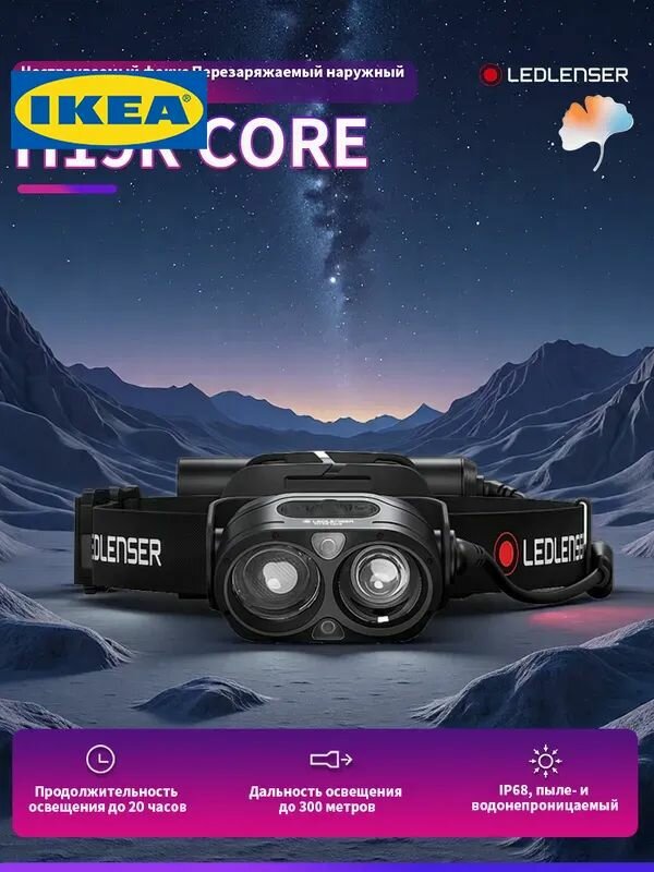 ФонарьLEDLENSER H19R Core Headlamp