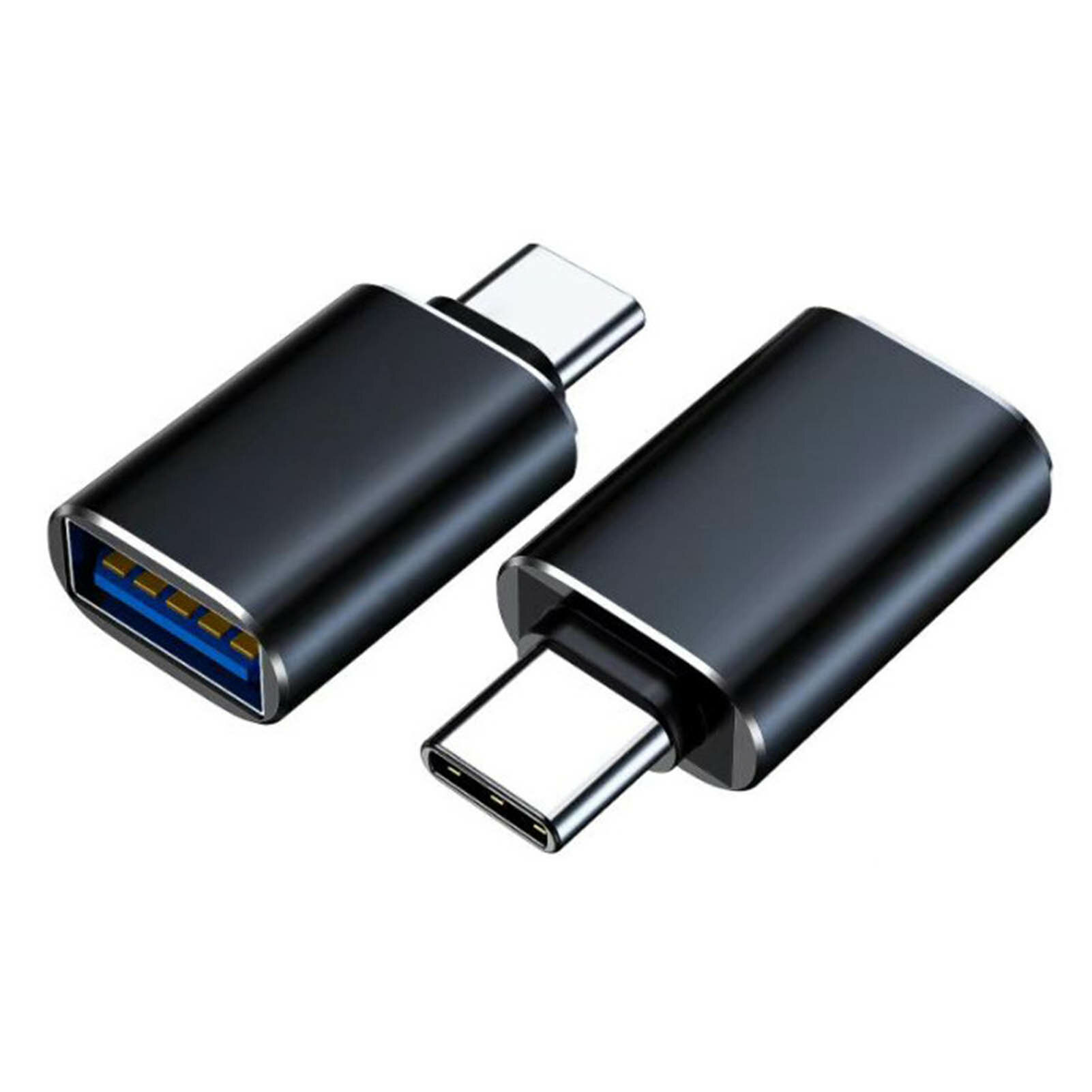 2 шт. адаптер USB 3.0 OTG для телефона, кабеля PD, мыши, клавиатуры, адаптера, черный