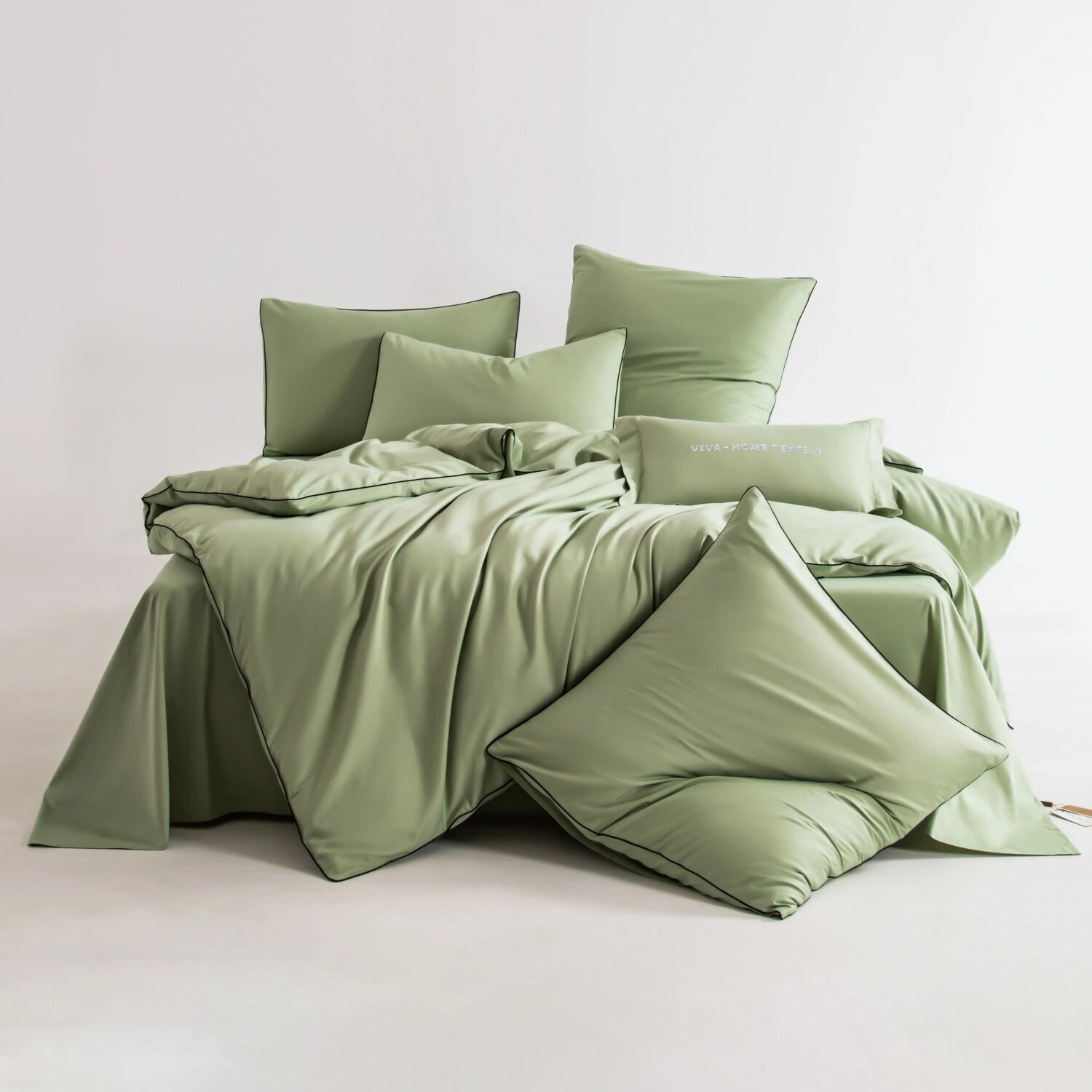 Комплект постельного белья Однотонный Сатин Элитный OCE012