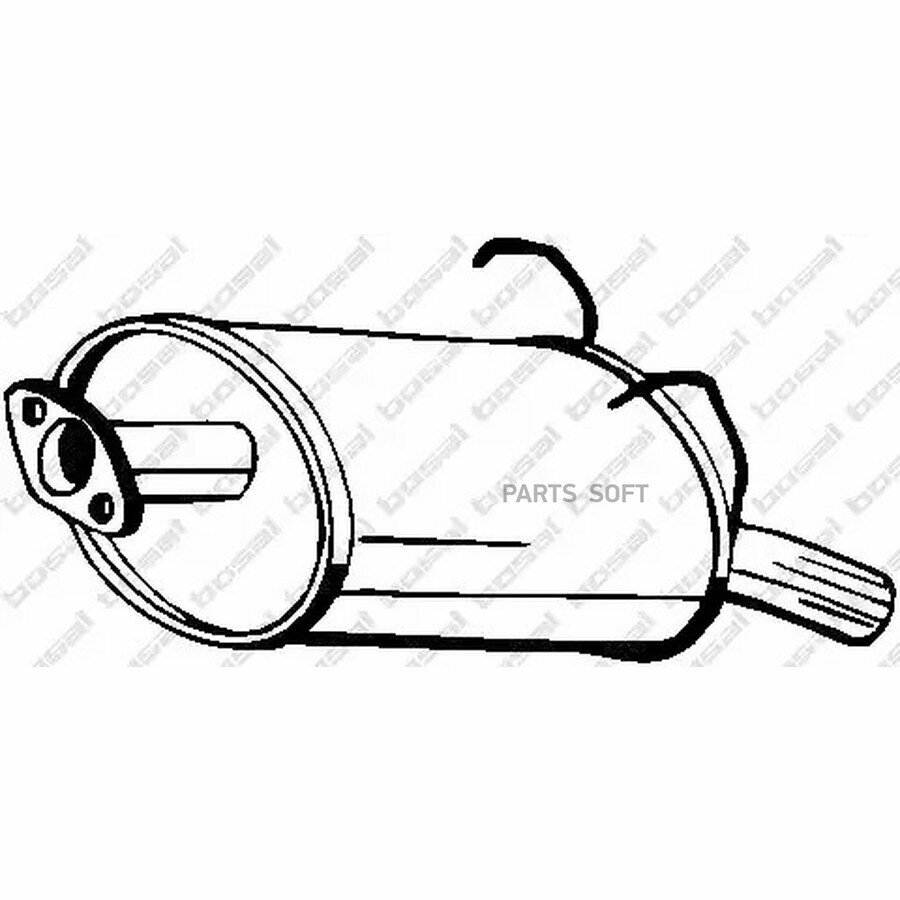 Глушитель задний HONDA CR-V 02-06 от официального дистрибьютора, BOSAL, артикул 163281