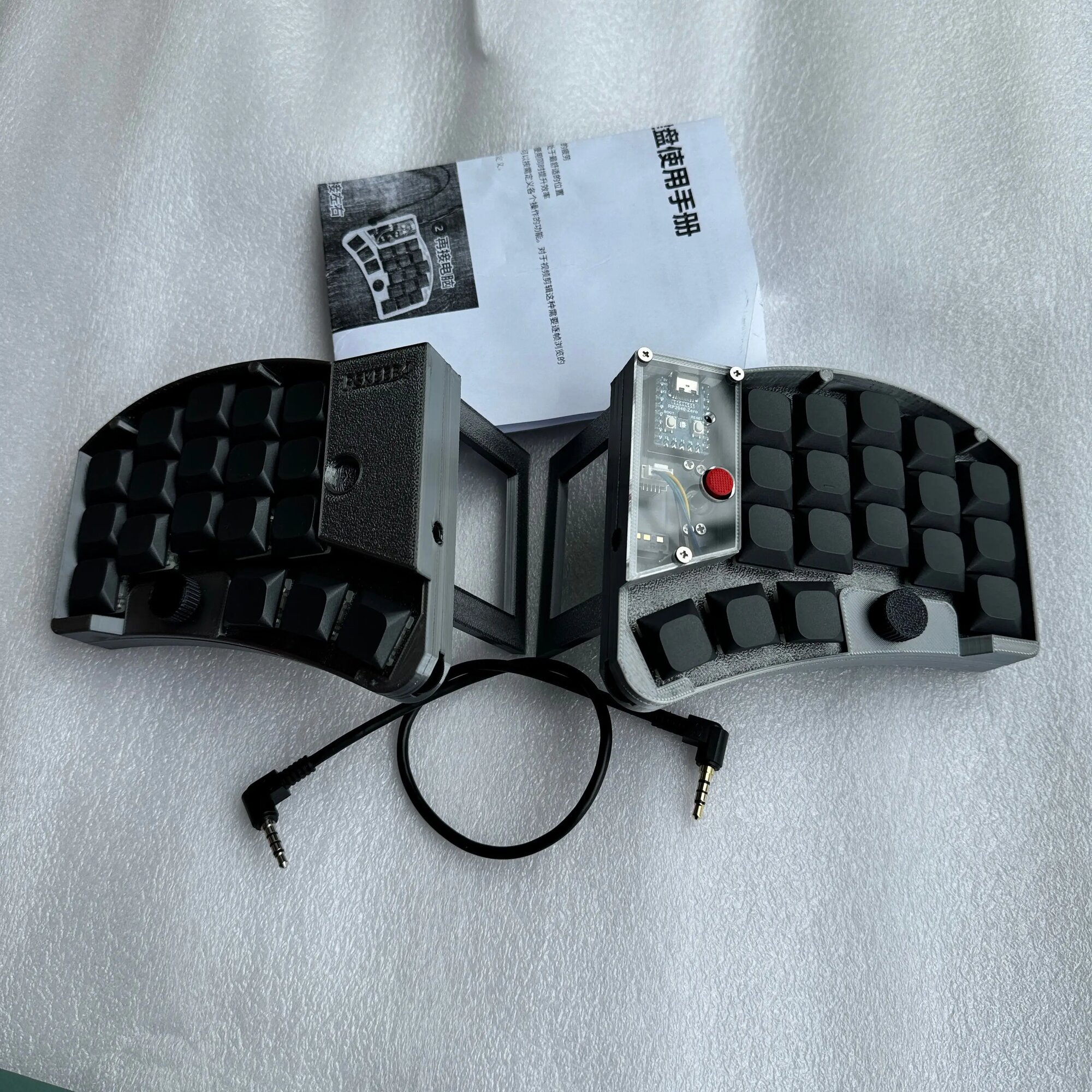 Little Red Dot Gateron2.0 61-клавишная механическая клавиатура Красный переключатель, black Split keyboard