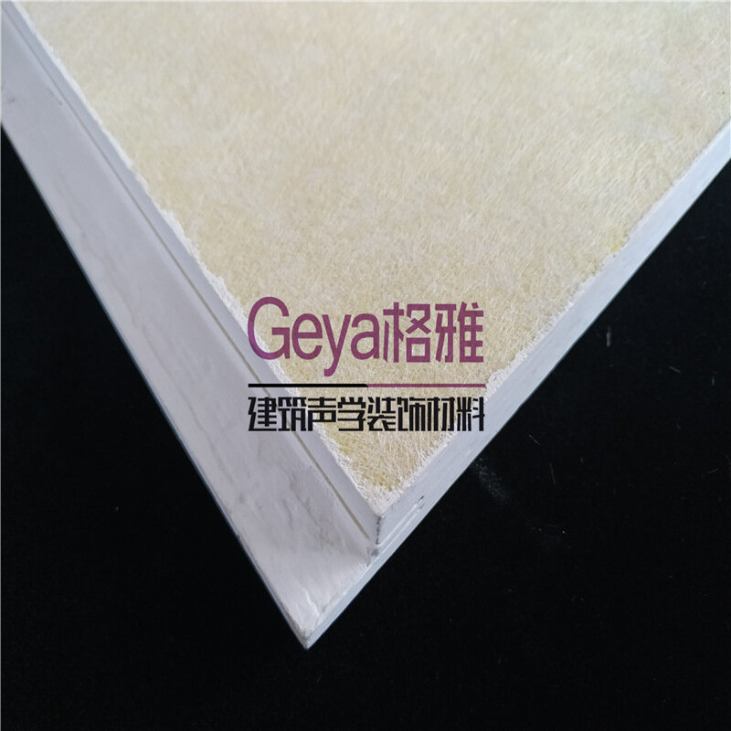 Потолок из стекловолокна с подвесным краем, скрытые акустические панели из стекловолокна, огнестойкие и изолирующие, влагостойкий акустический потолок