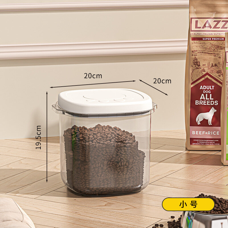 Герметичная банка для корма для кошек и собак, кухонный контейнер для хранения, прозрачная пластиковая банка, герметичная коробка для сухих продуктов, банка для хранения чая