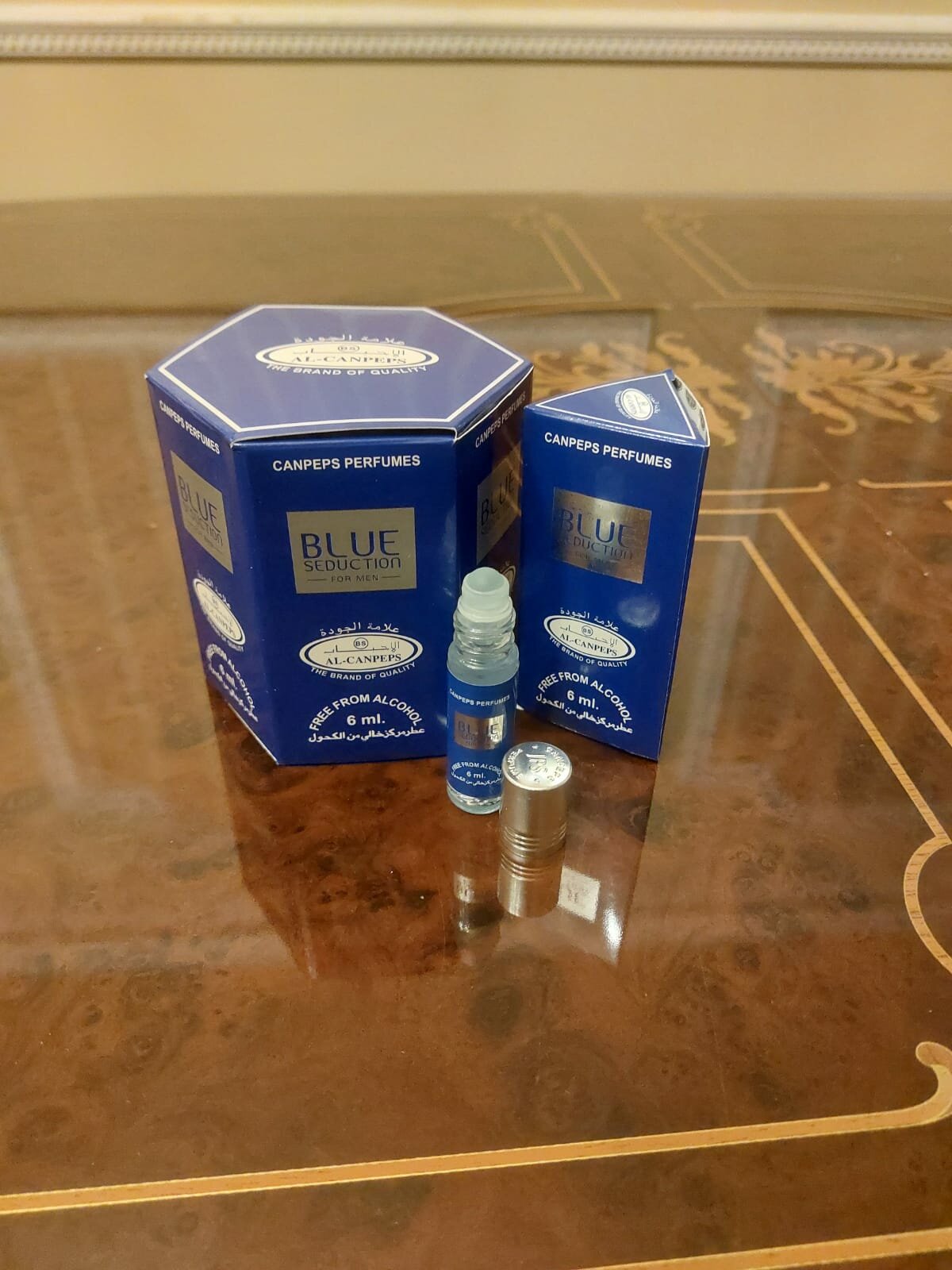 Духи масляные мужские Blue seduction, 6 мл идеально сочетаются с повседневными образами и подходят для вечерних встреч