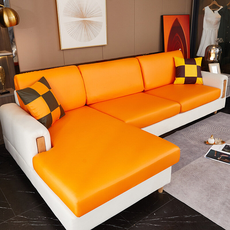 Водонепроницаемый чехол для дивана из кожи, однотонный, не требующий стирки, чехол для дивана в стиле душевой шапки, водонепроницаемый чехол для дивана, чехол для подушки