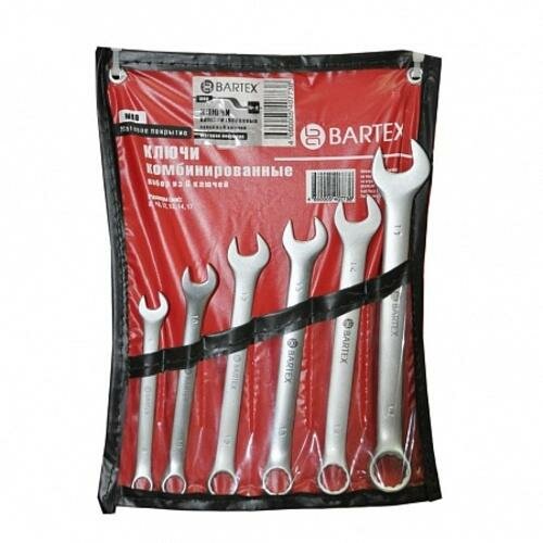 Набор ключей комб 8-17ММ 6ШТ матов покр CRV BARTEX