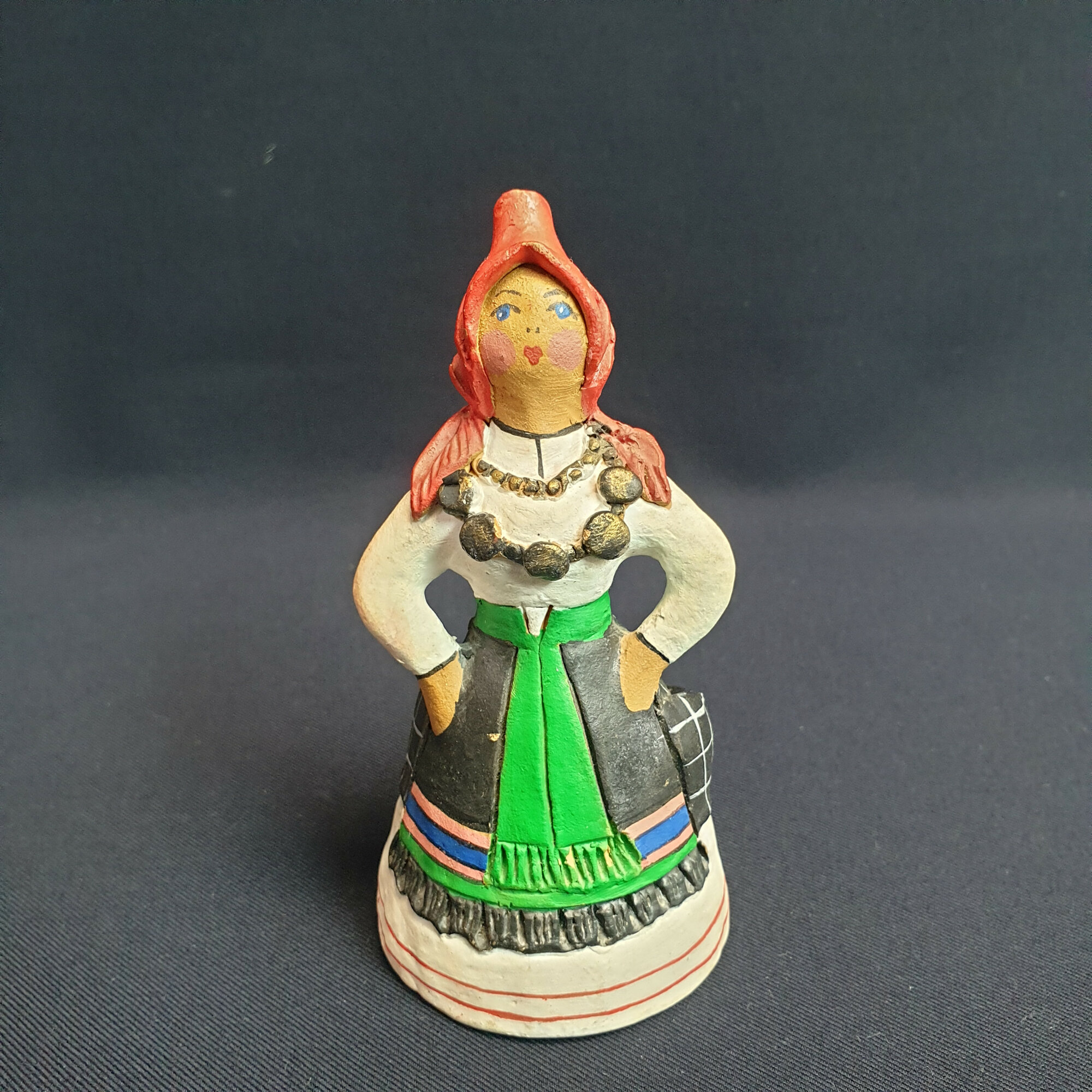 Сувенир Барышня, керамика, роспись. Винтаж, СССР.