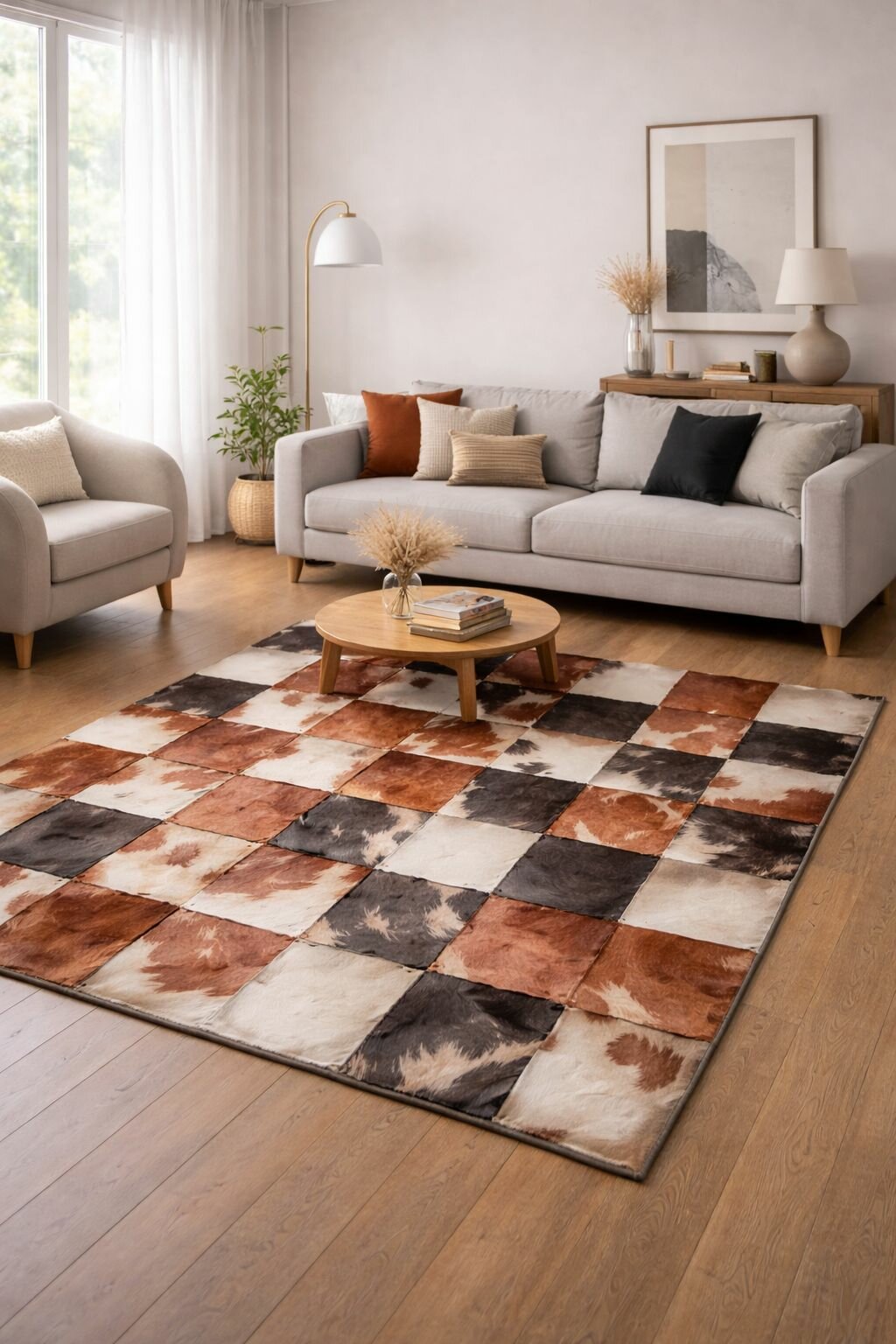 Ковер палас на пол настенный размер: 1,5х2,0 м (150 х 200 см) безворсовый в спальню гостиную на кухню на стену шкура