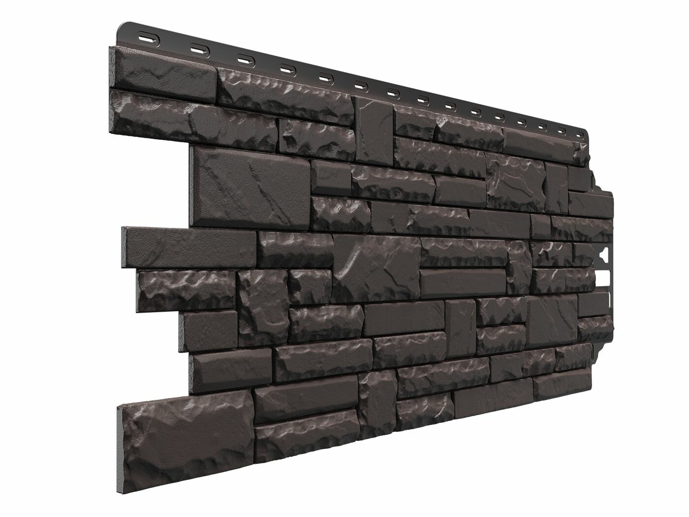 Фасадная панель Docke PREMIUM Stern / Деке премиум Штерн / камень, Севилья, темно-коричневый, (1,073*0,427 м), 10 шт (4,6 м. кв.)