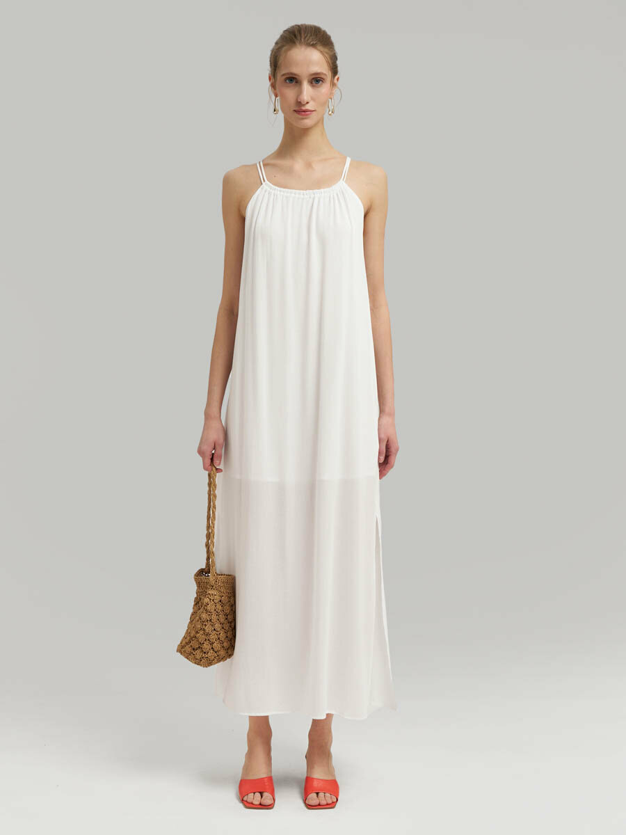 Сарафан FINN FLARE, размер M(170-92-98), белый — фото 1