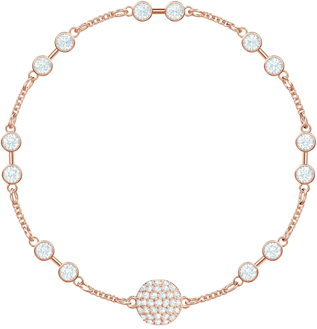 Браслет-цепочка, кристаллы Swarovski