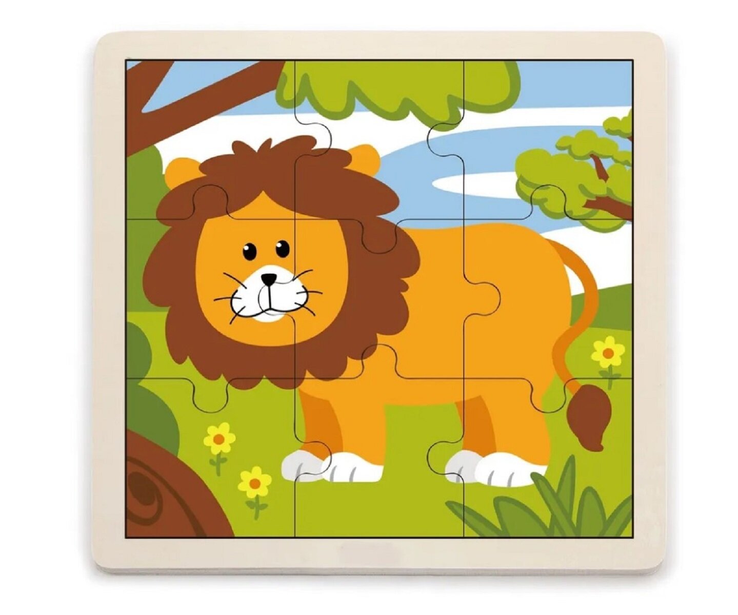 Пазл Viga Лев, 9 деталей, в пленке 51442