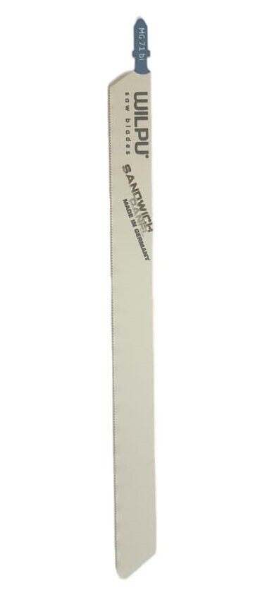 Пилки для лобзика 250 мм MG71 bi WILPU, 0258600003, 3 шт, для сэндвич-панелей, кабельных каналов