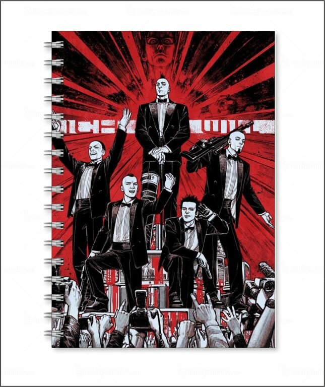 Тетрадь Rammstein, Рамштайн №2, А6 (10 на 15 см)