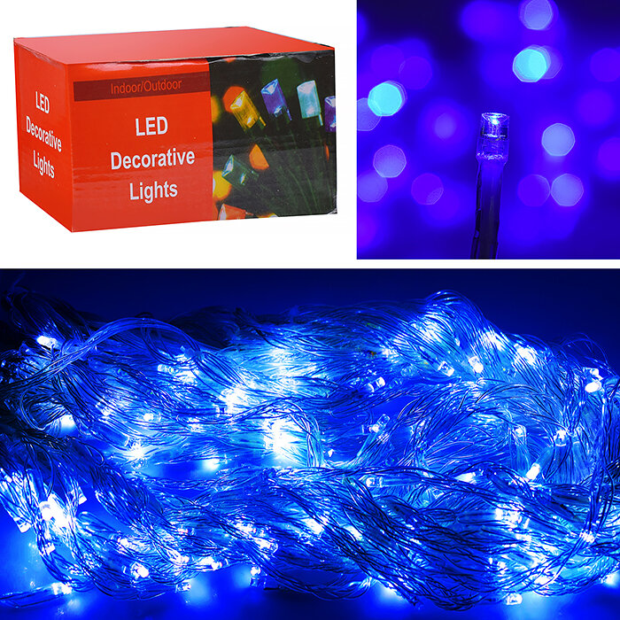Электрогирлянда "Водопад" S1268-2 1,5*2м, синяя