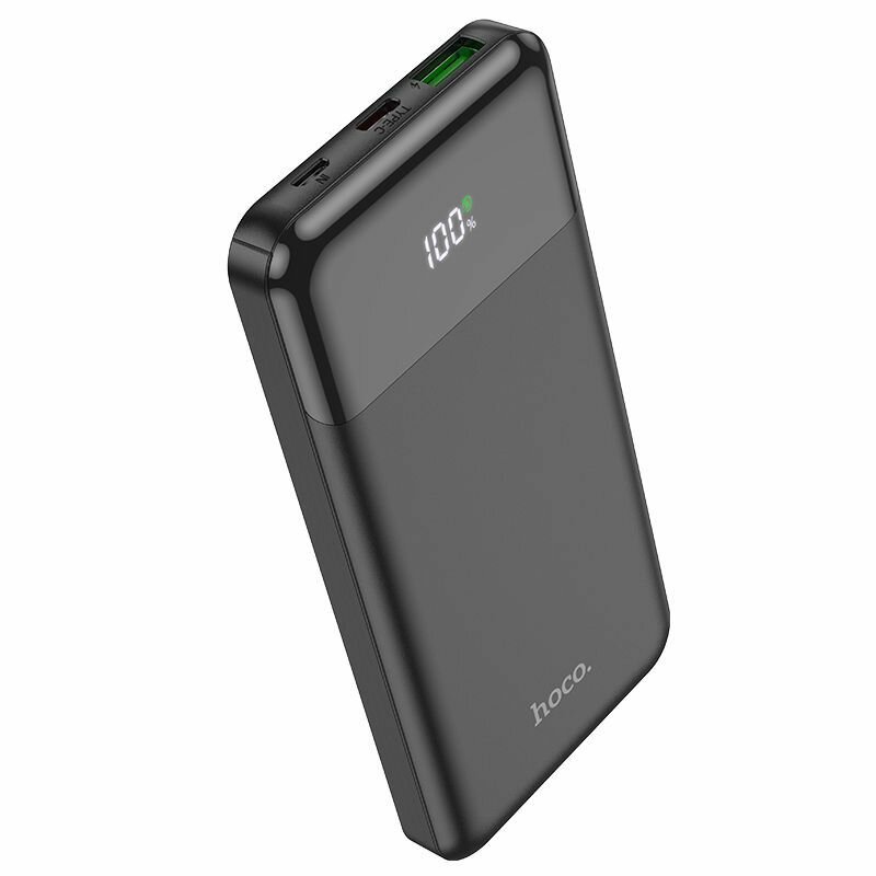 Повербанк (powerbank) HOCO J102 10000 mAh 20W "быстрая зарядка" черный