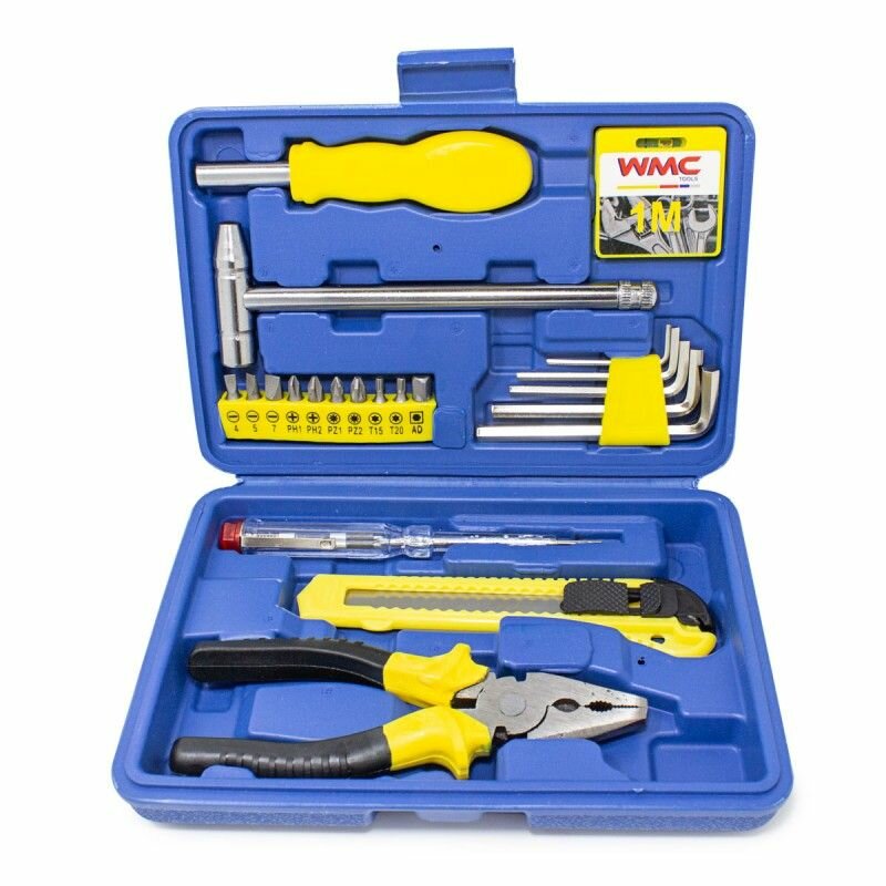 Набор инструментов 21 предмет WMC TOOLS MC-1021, в пластиковом кейсе