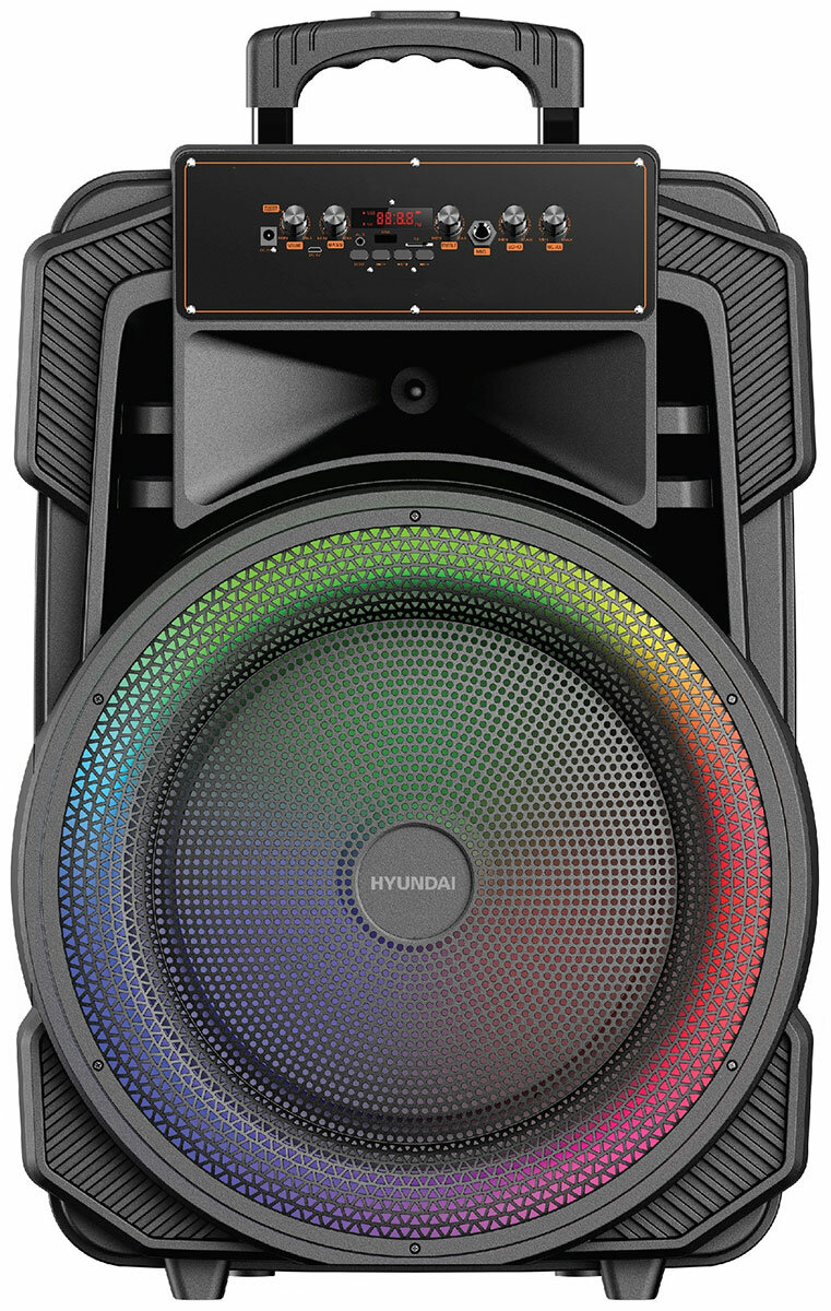 Акустическая система Hyundai H-MC1295, черный 35Вт/FM/USB/BT/micro SD