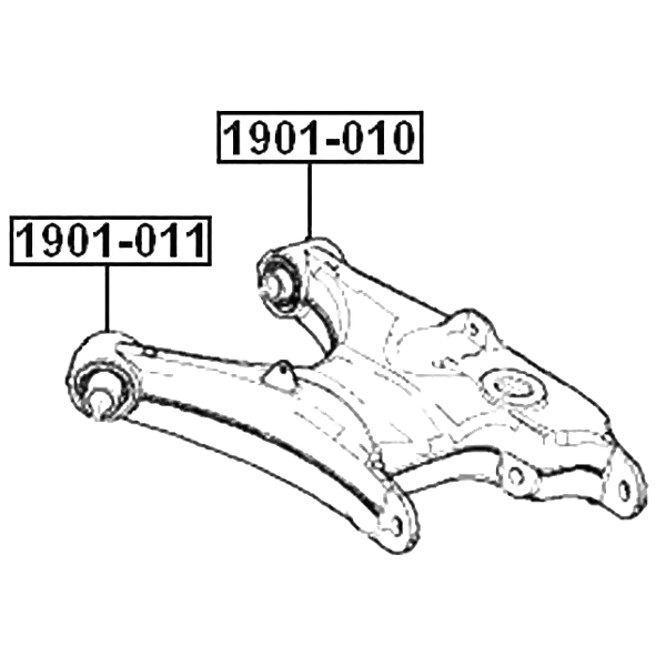 ASVA 1901-011 (33321090031) сайлентблок заднего нижнего рычага BMW (БМВ) 5-serie e39 1995-2003