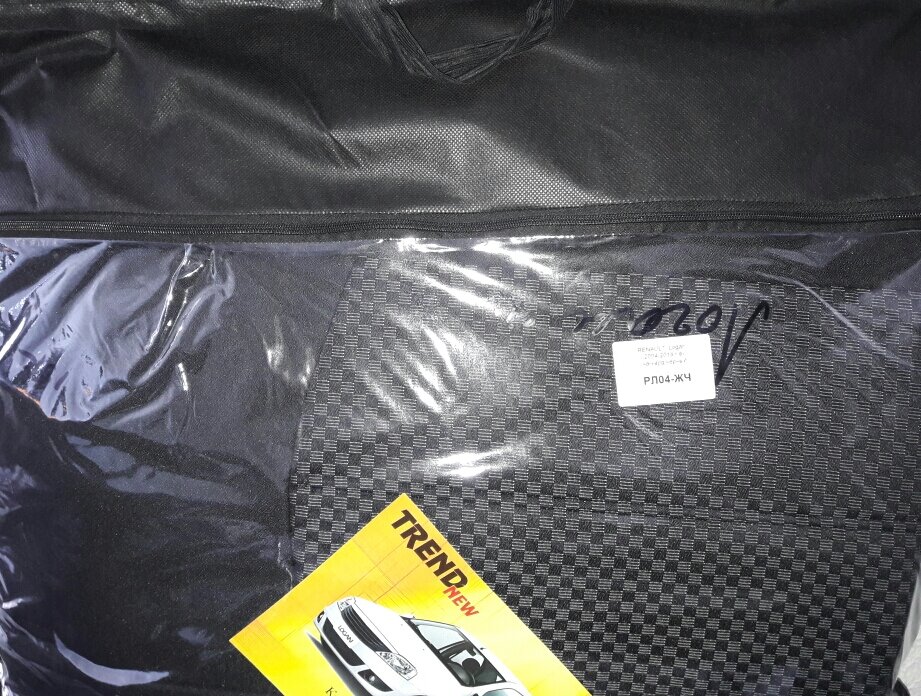 Чехлы Renault Logan/Sandero 04-14 жаккард сплошная спинка черные Ростов