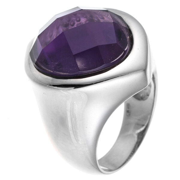 Кольцо, серебро, 925 проба, стекло