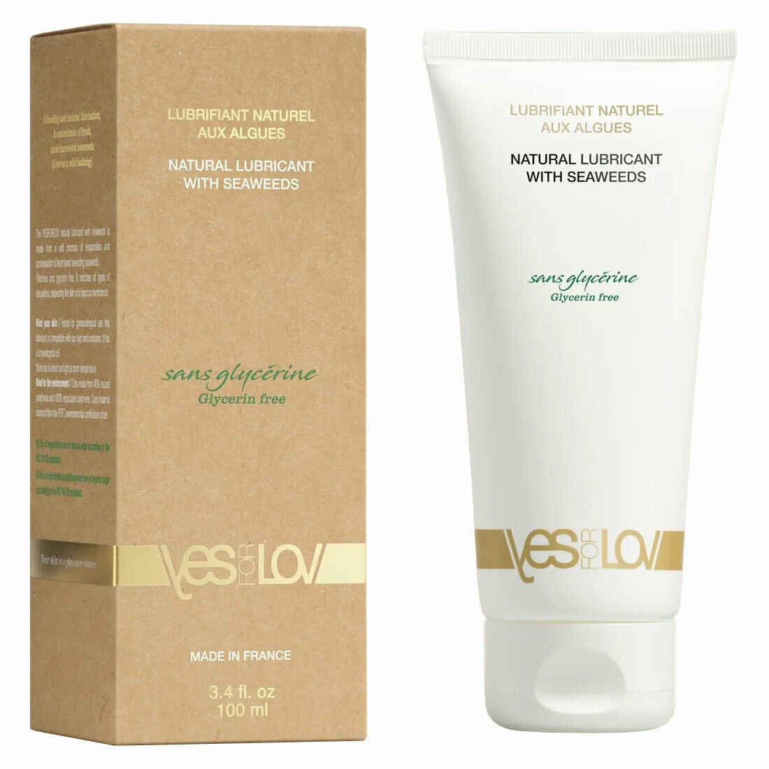 Органический лубрикант из морских водорослей YESforLOV Natural Lubricant With Seaweeds, 100 мл